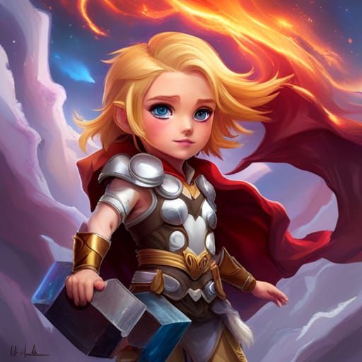 chibi Thor - AI Generated Artwork - NightCafe Creator