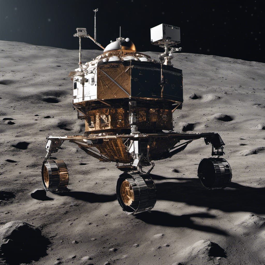 Soft landing of the Chandrayan-3 lander rover Vikram on the moon - AI ...