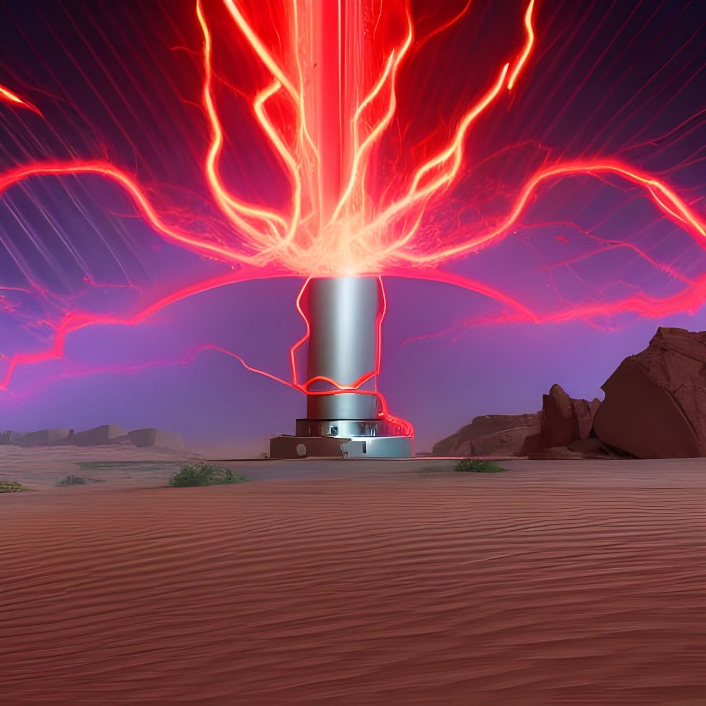 Overloaded Tesla Coil (inspired by C&C Red Alert 2/3) : r/nightcafe