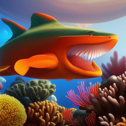 Skeptical fish - AI Generated Artwork - NightCafe Creator
