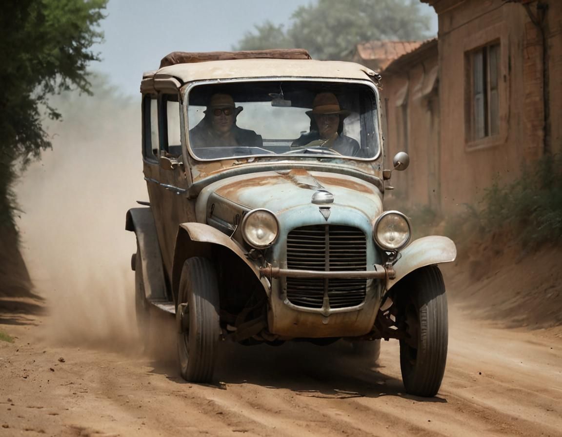 Dusty Road Trip by Aleandro Burdesio - AI Generated Artwork - NightCafe ...