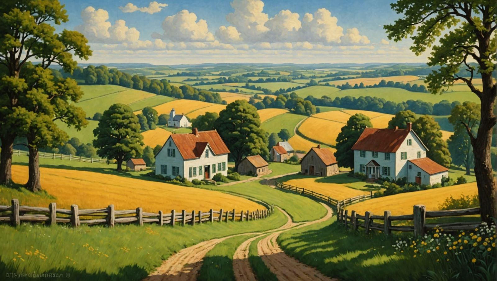 Iowa Countryside - AI Generated Artwork - NightCafe Creator