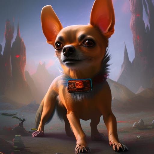 100 legged chihuahua from hell - AI Generated Artwork - NightCafe Creator