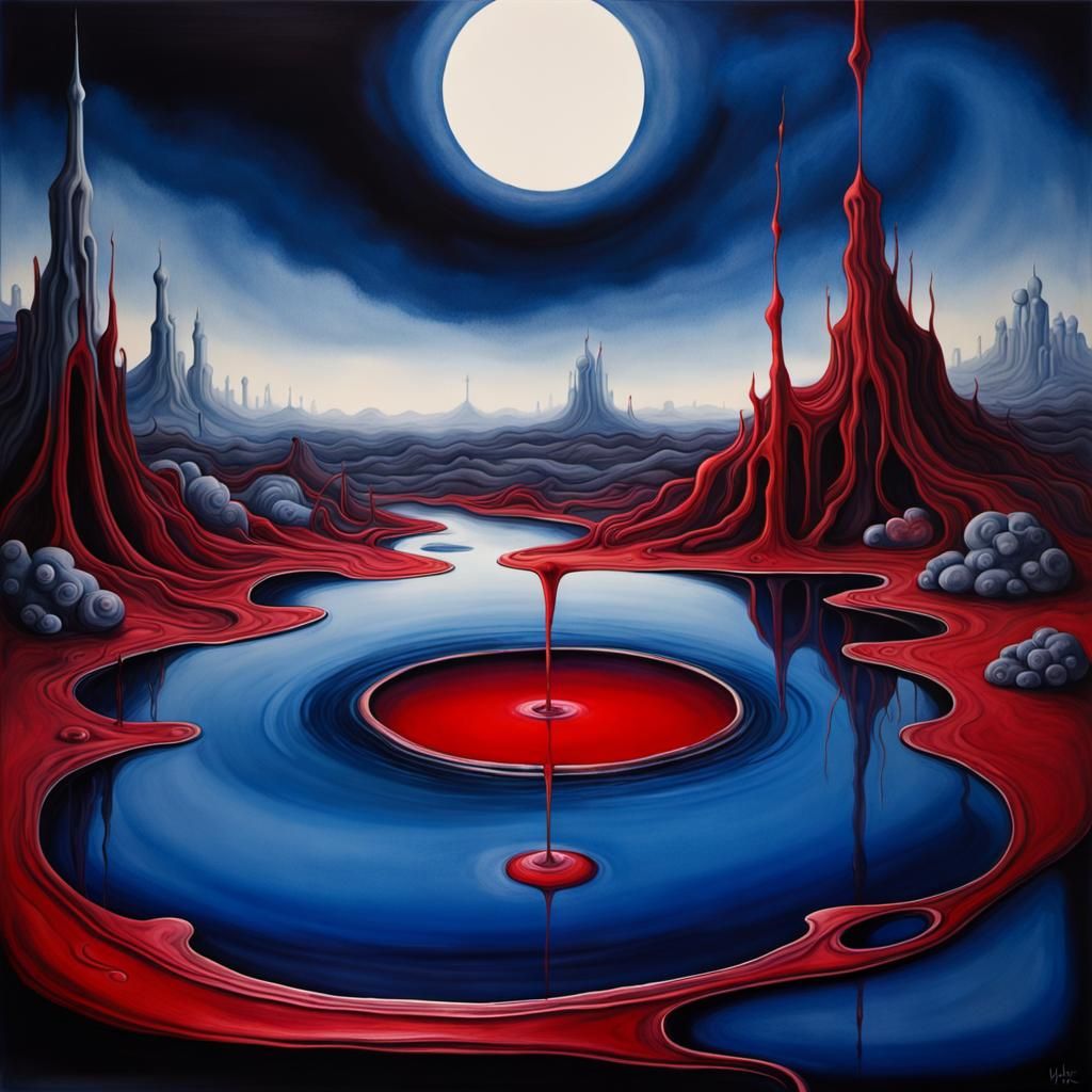 Acid Pond - AI Generated Artwork - NightCafe Creator