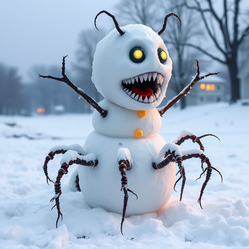 Chimeric Winter Creature - AI Art