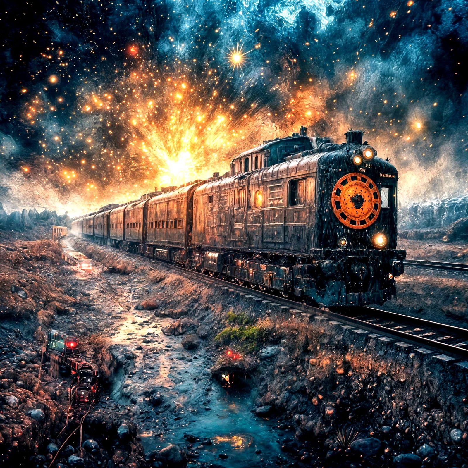 Fantasy train - Demon Train Accelerates Through Underground ...