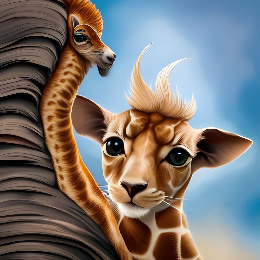 Giraffe cats - AI Generated Artwork - NightCafe Creator