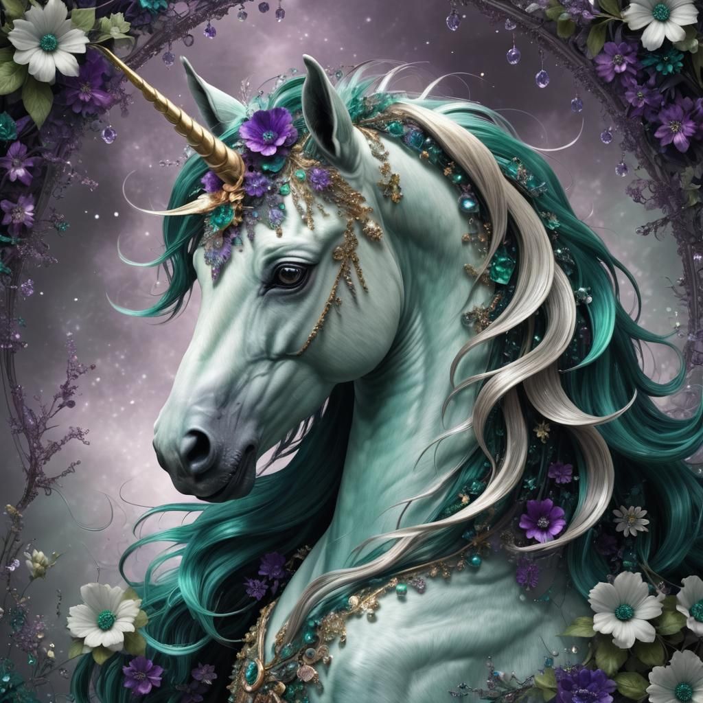 Jade Unicorn - AI Generated Artwork - NightCafe Creator