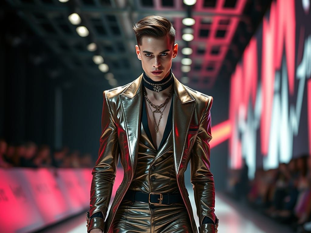 Vampire fashion - Cyberpunk Vampire Struts Down the Catwalk...