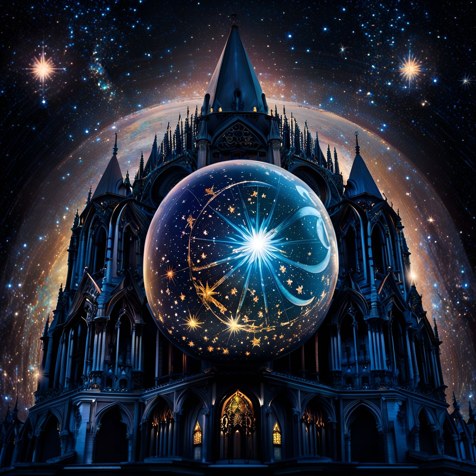 Cosmic Cathedral - AI Generated Artwork - NightCafe Creator