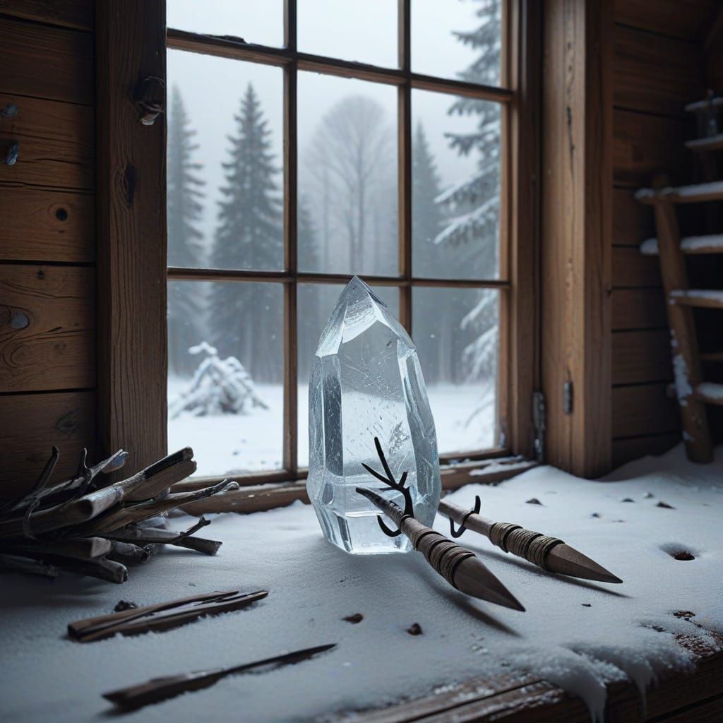 Hyper-Realistic Ice Pick in Mid-Action, Rendered i... - AI Art