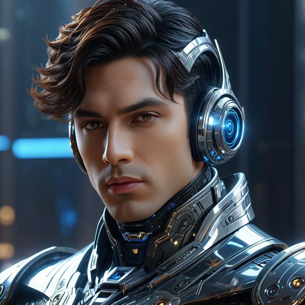 Cyborg Prince - AI Generated Artwork - NightCafe Creator