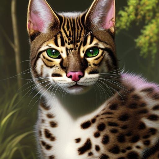 Beautiful Big Cat 1 - AI Generated Artwork - NightCafe Creator