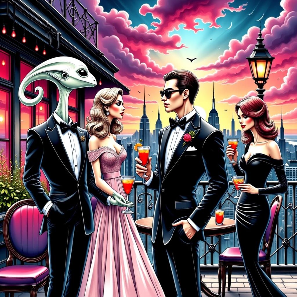 “Oh, he’s from out of town…” - Upscale Inter Galactic Soiree...