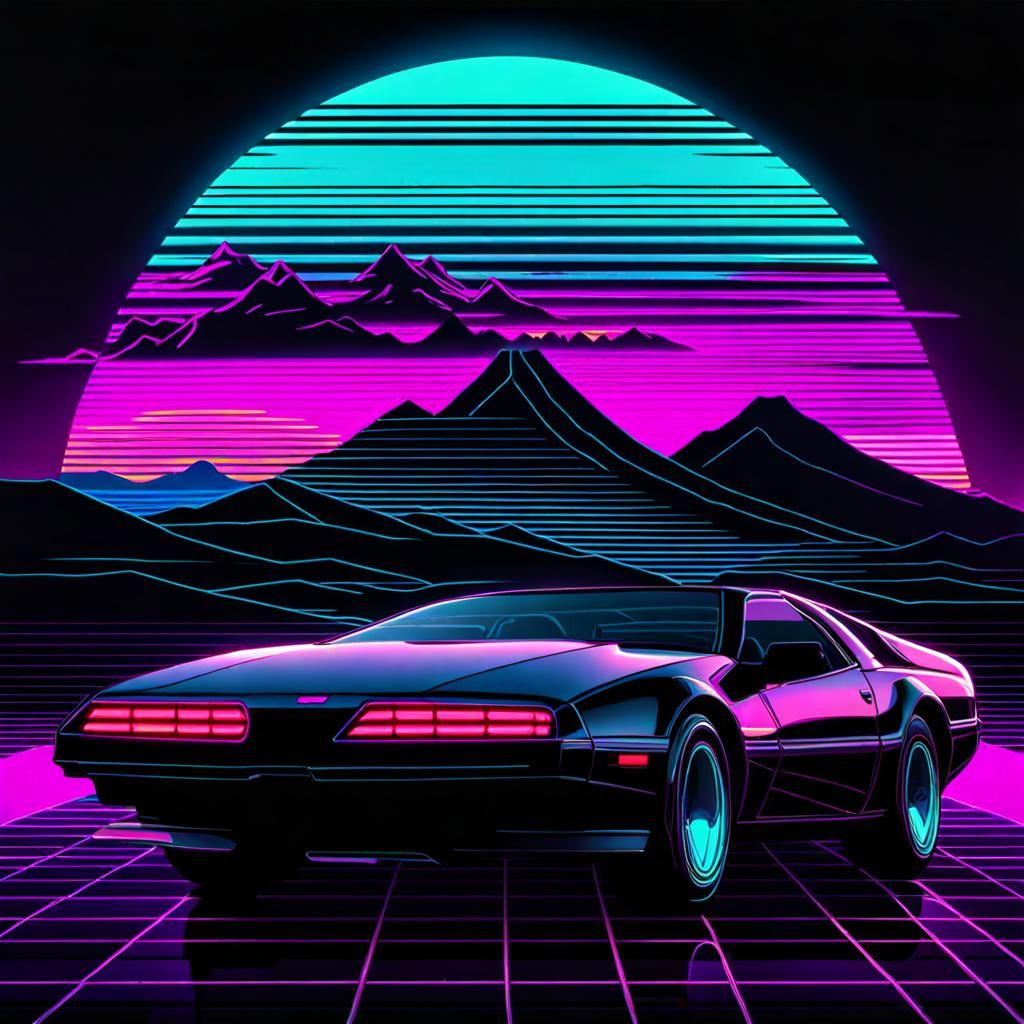 K2000 Knight Rider - AI Generated Artwork - NightCafe Creator