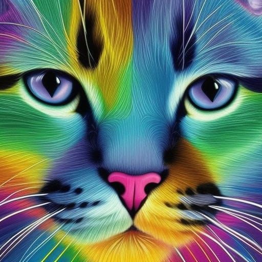 Paintsploding Cat - AI Generated Artwork - NightCafe Creator