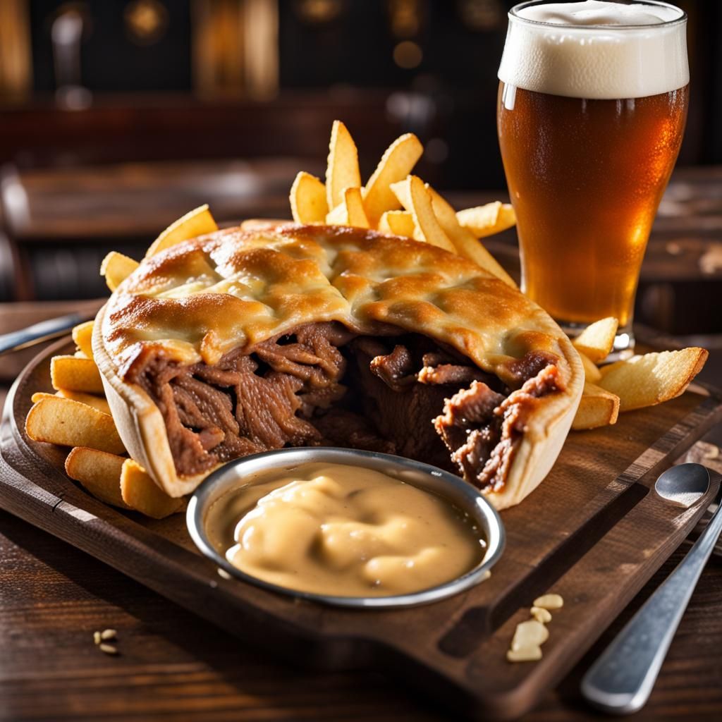 Pub lunch - AI Generated Artwork - NightCafe Creator