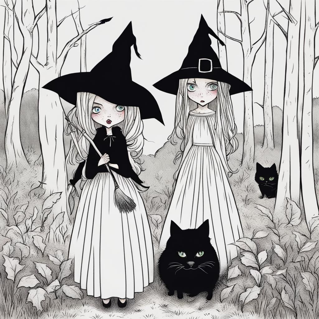 sister witch. - AI Generated Artwork - NightCafe Creator