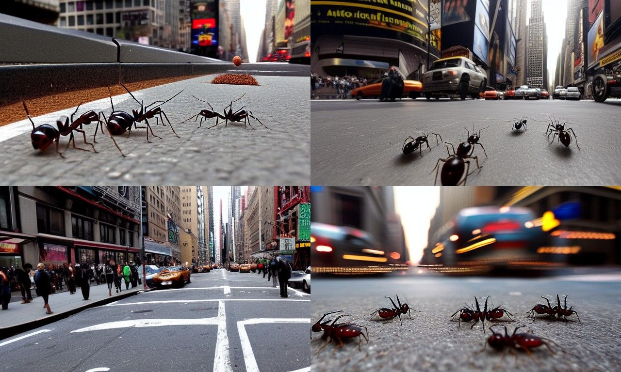 New York City Streets as Ruled by the Ants. Giant Ants, bigger than ...