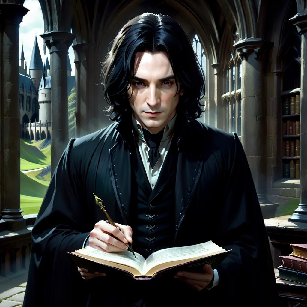 Severus Snape and his Habit of Annotating Books - AI Generated Artwork ...