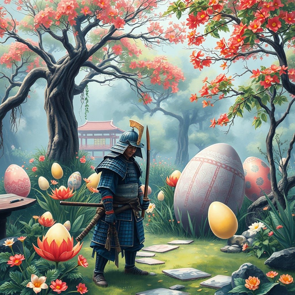 Samurai hunting for easter eggs - Samurai Embarks on an Epi...