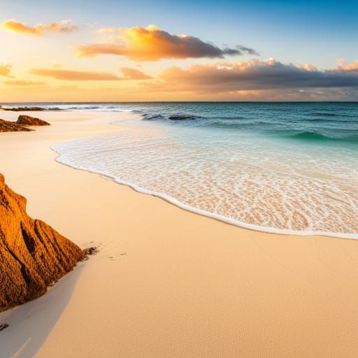 Simulated Beachscape - AI Generated Artwork - NightCafe Creator