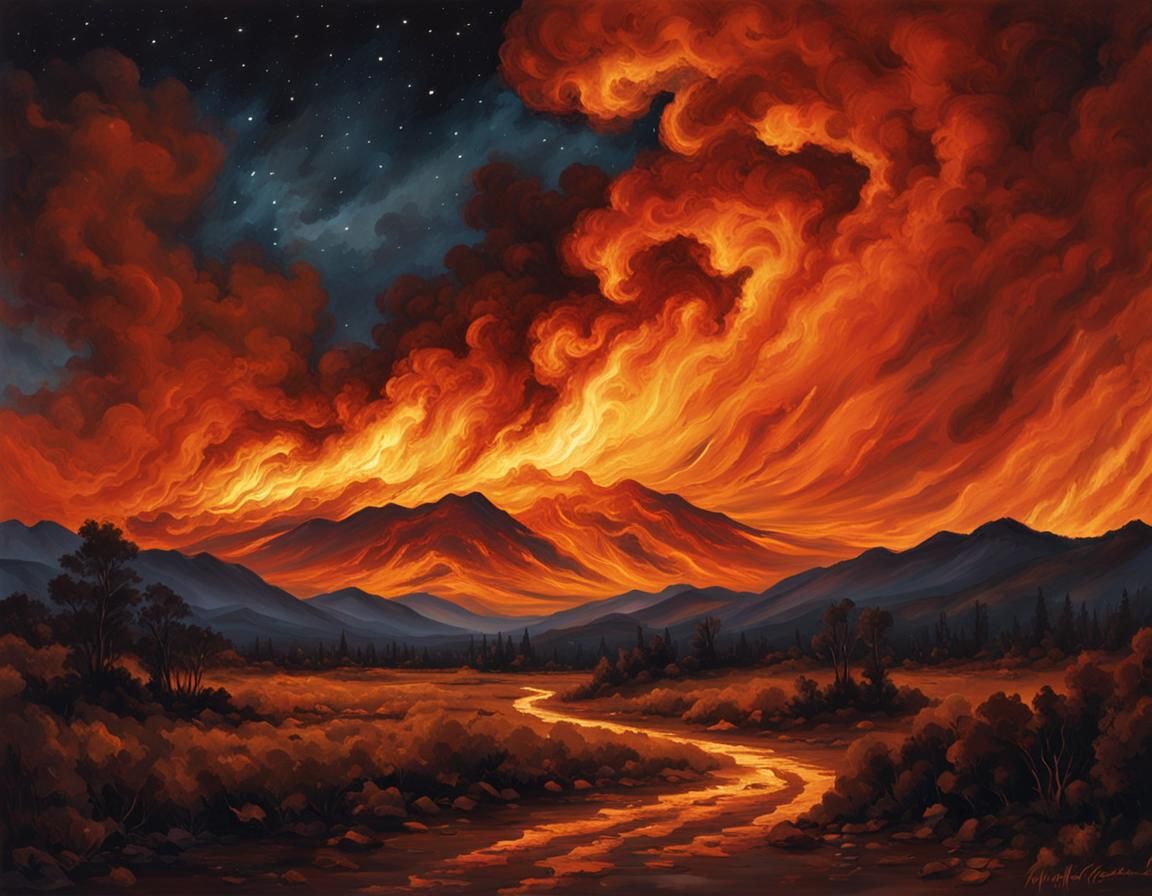 Flames - AI Generated Artwork - NightCafe Creator