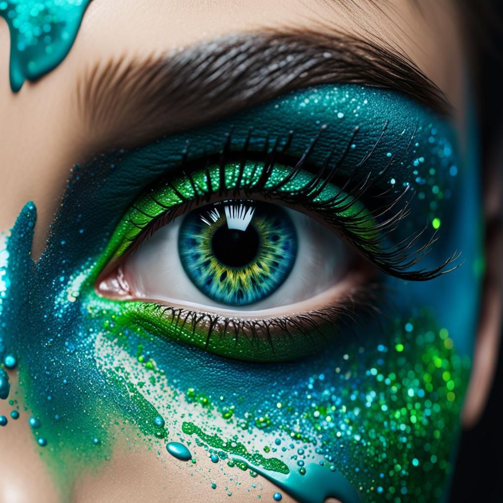 Glittering Eye - AI Generated Artwork - NightCafe Creator