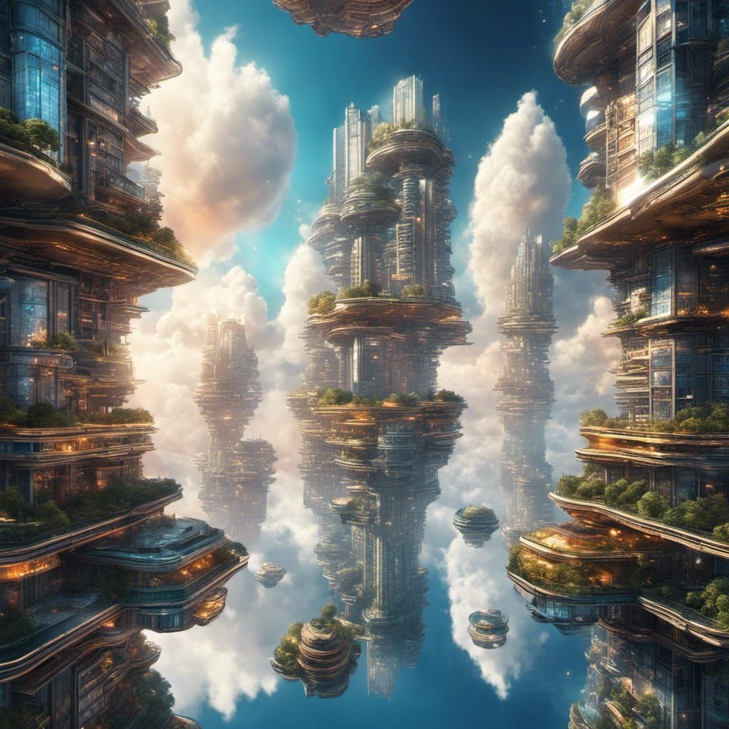 In the clouds - AI Generated Artwork - NightCafe Creator