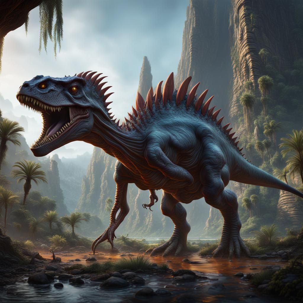 dino alien - AI Generated Artwork - NightCafe Creator