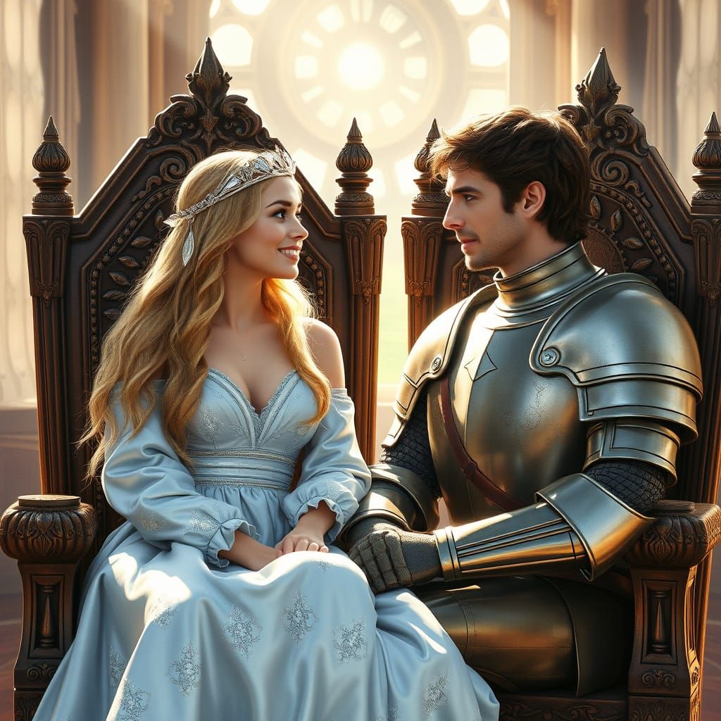 Golden Goddess of Summer's Peace - AI Art