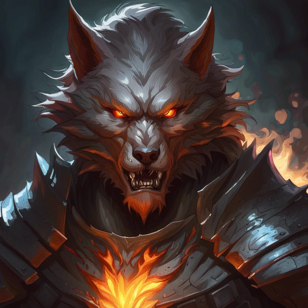 Fierce Warrior Lupus (Or Werewolf) - AI Generated Artwork - NightCafe ...