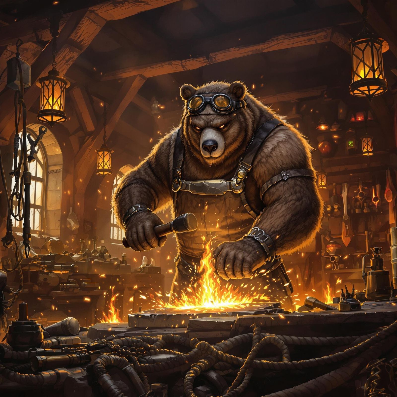 The Blacksmith's Forge - Mystical Forge Masterpiece in a Hig...