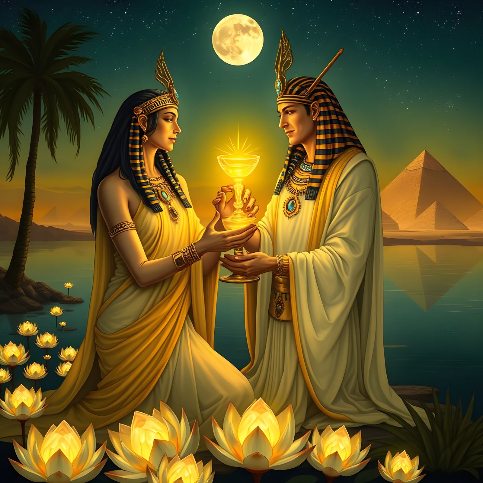 When Seth was seduced by Nut, the mother of his adversary, so that he would no longer seek his life.