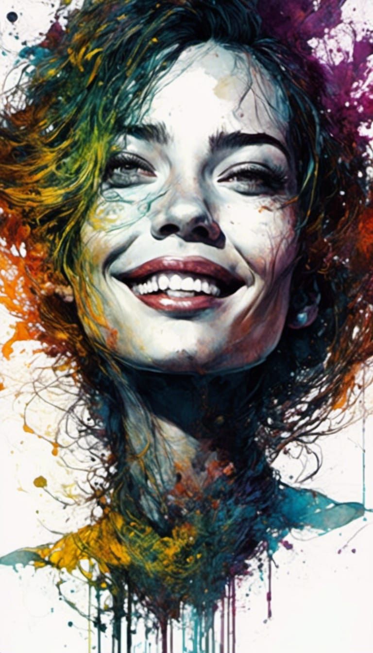 Liquid Magic Portrait - AI Generated Artwork - NightCafe Creator