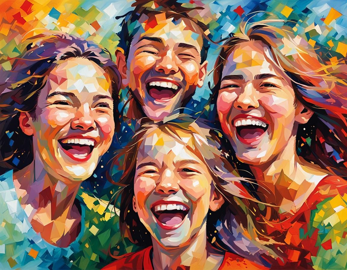 Ecstatic faces - AI Generated Artwork - NightCafe Creator