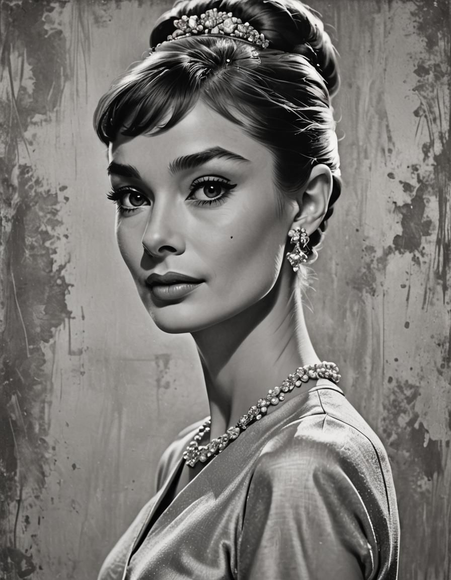 Audrey Hepburn, Breakfast at Tiffany's : r/nightcafe