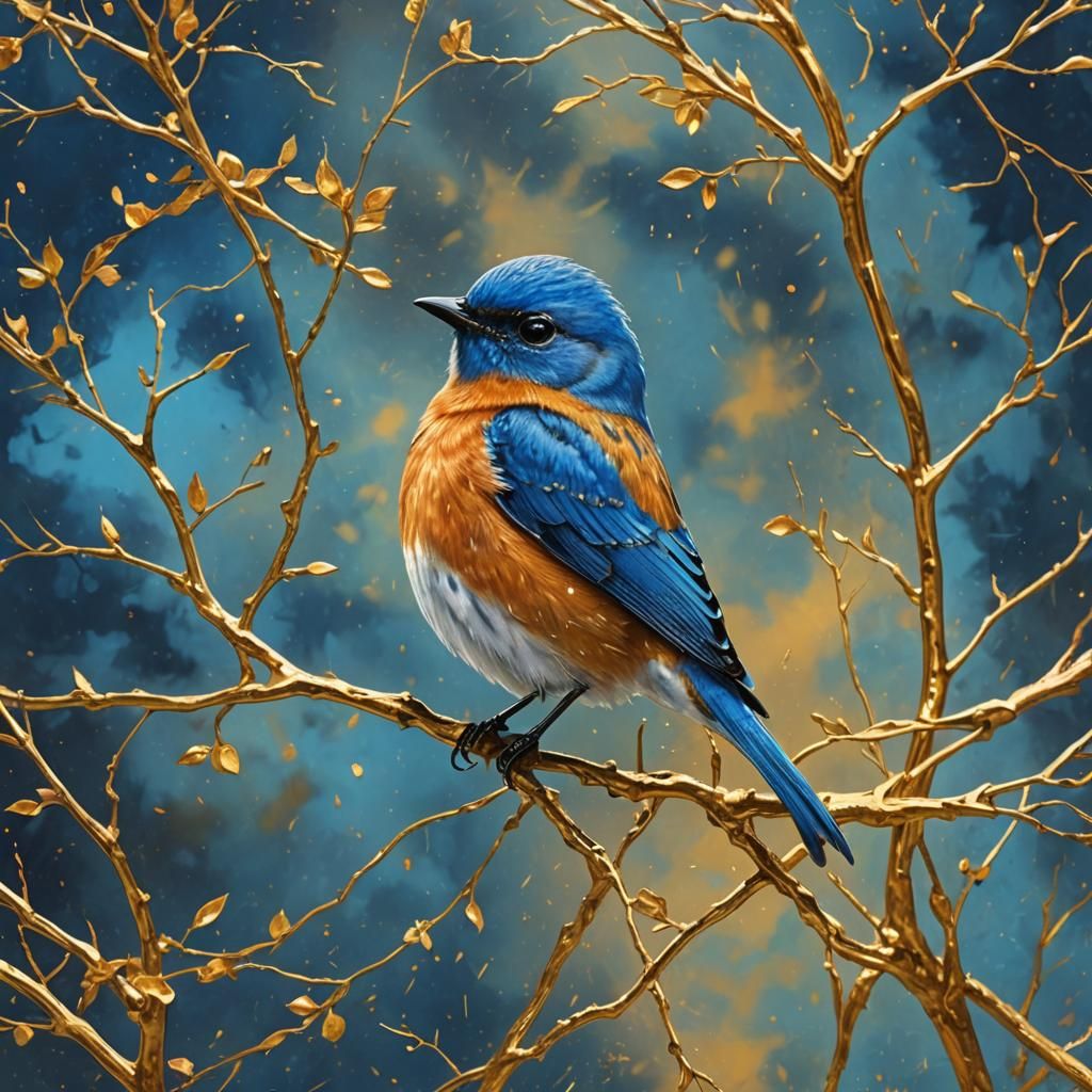 The Bluebird - AI Generated Artwork - NightCafe Creator