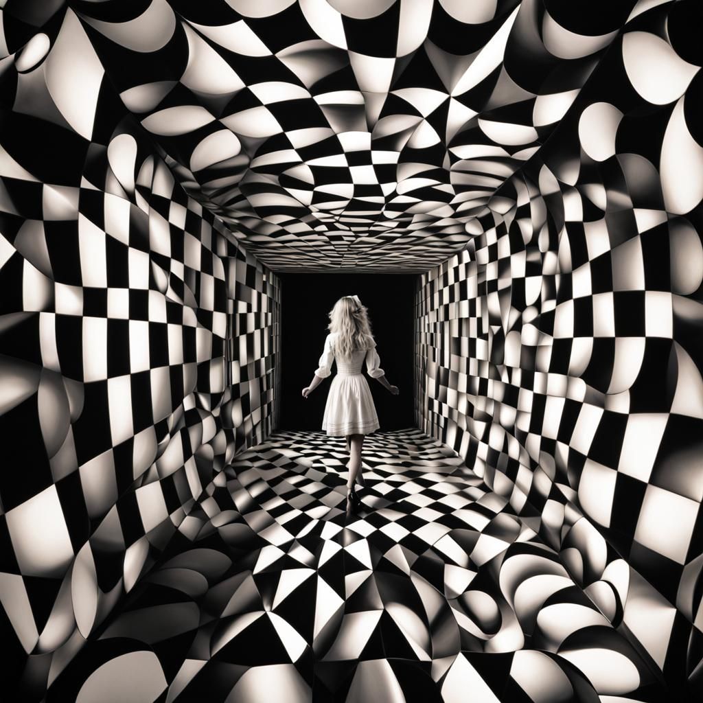 Alice lost in Wonderland - AI Generated Artwork - NightCafe Creator