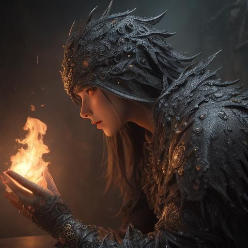 fascination with fire - AI Generated Artwork - NightCafe Creator