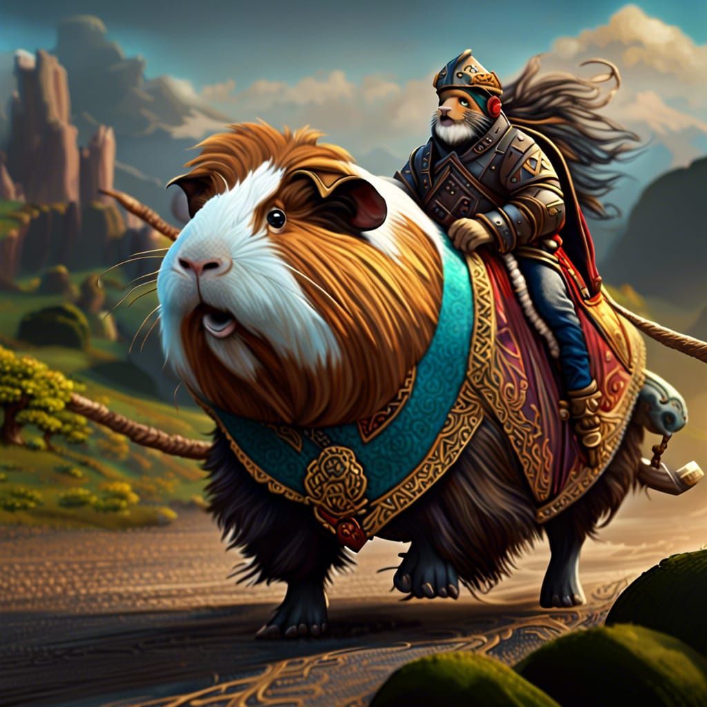 Stoic the Guinea Pig - AI Generated Artwork - NightCafe Creator