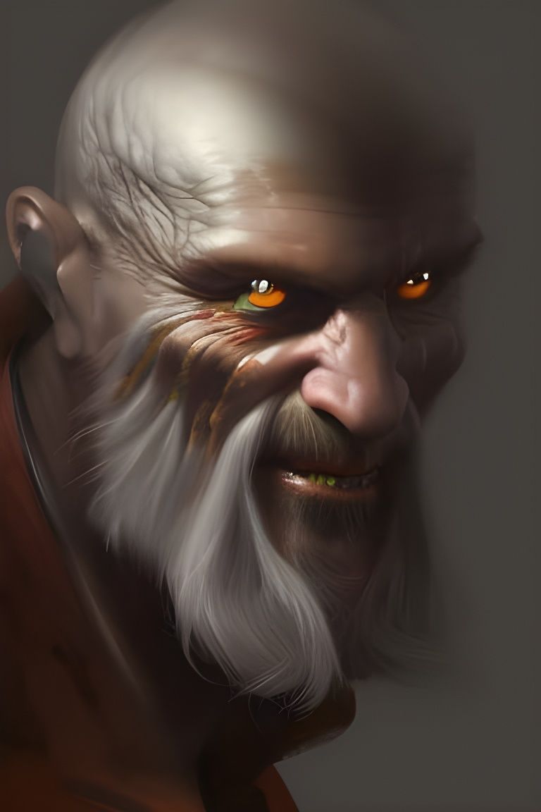 Creepy Old Man - AI Generated Artwork - NightCafe Creator
