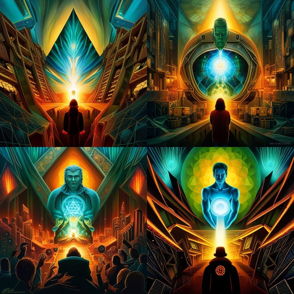 sacred geometry, universe, Intricately detailed awe inspiring ...