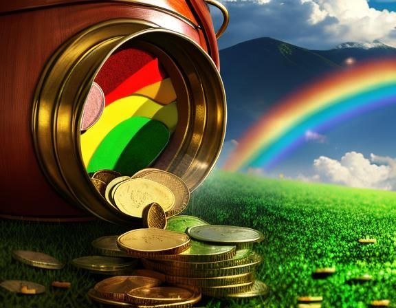 picture perfect masterpiece: end of rainbow: leprechaun (4 leaf clover ...