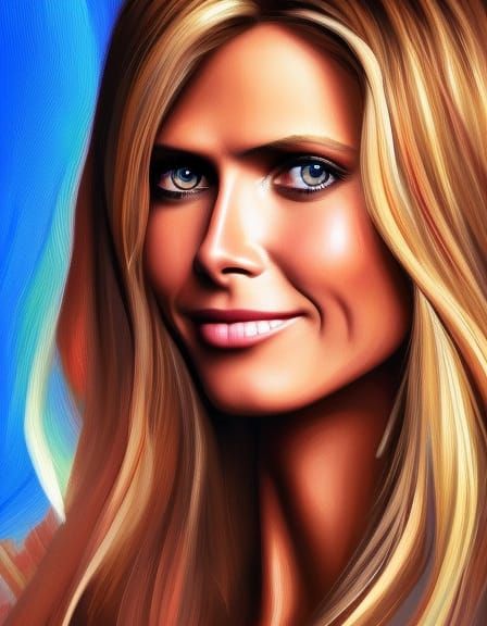 Heidi Klum - AI Generated Artwork - NightCafe Creator