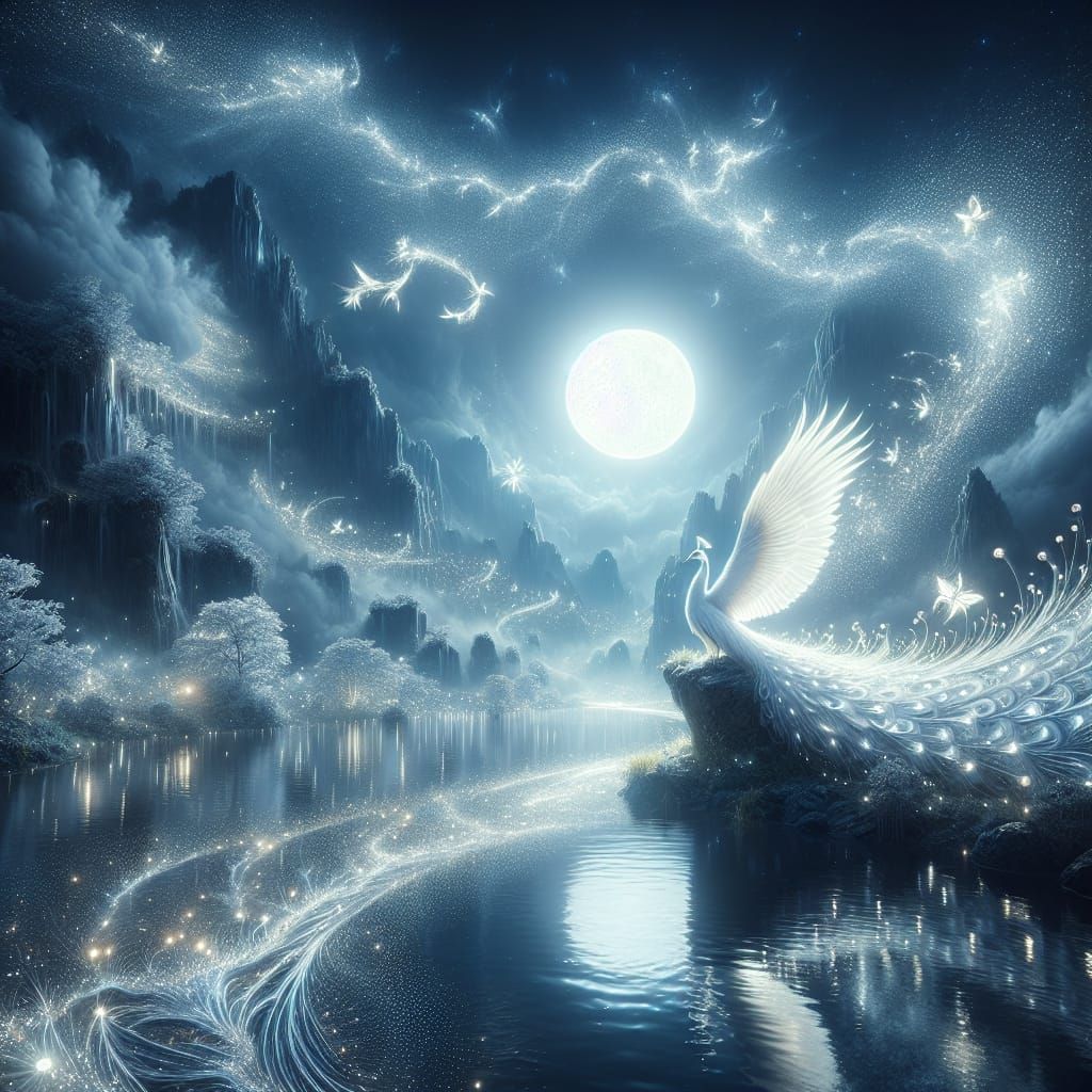 A Flame of Silver Darkness - AI Generated Artwork - NightCafe Creator