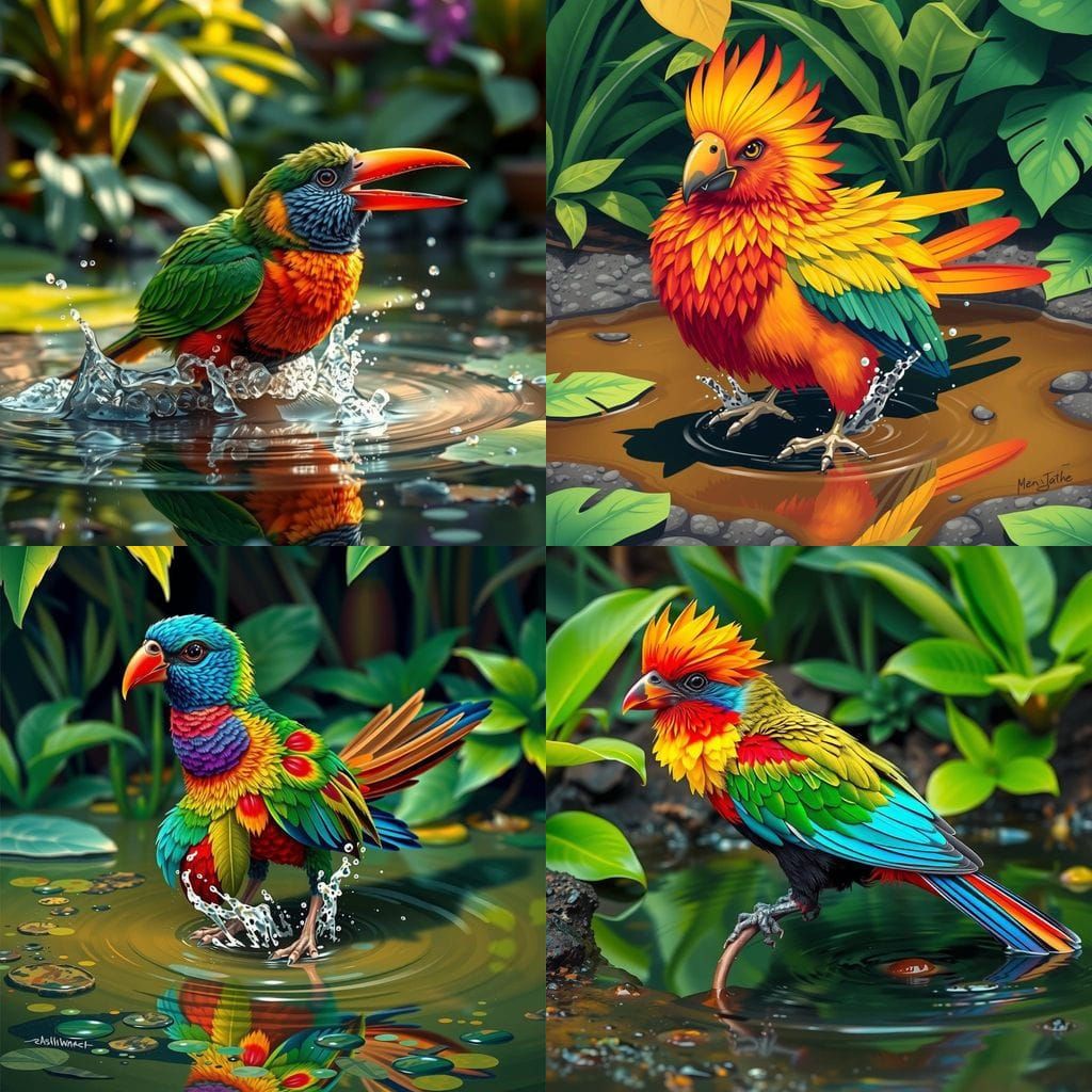 Tropical Birds, Gallery (Daily Challenge Attempt)