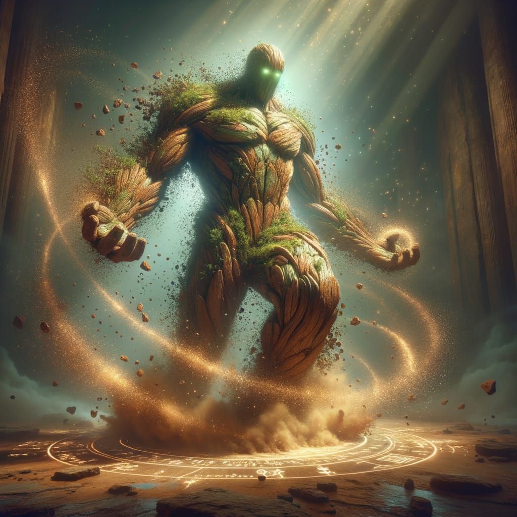 Create a digital painting that embodies a hyper-realistic style ...