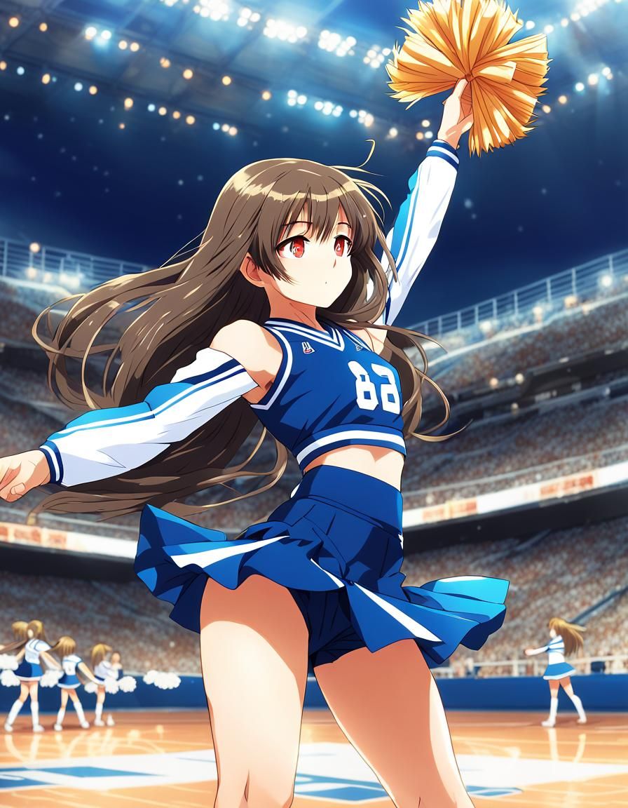 Cheerleader dancing - AI Generated Artwork - NightCafe Creator