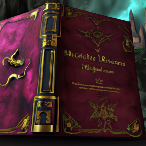 devil's book, grimoire, cursed book, devilish book, a masterpiece, 8k ...